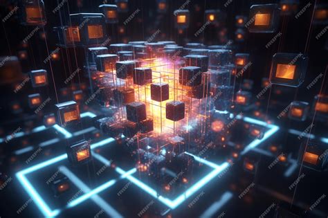 Premium Ai Image Quantum Entanglement Puzzle With Interlocking Ligh 00709 01