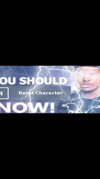 You Should Reset Character Now Youtube