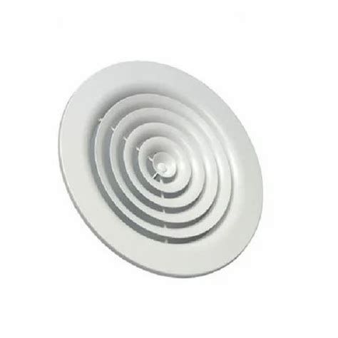 Polished Aluminium Round Diffuser For Air Conditioner Air Grille At
