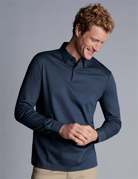 Long Sleeved Mens Polo Shirts At Mands