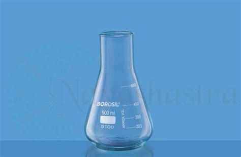 Borosilicate Glass Borosil Erlenmeyer Conical Flask Wide Mouth 250 Ml