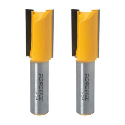 powertec Straight Tungsten Carbide Router Bit 34 In Cutting powertec Straight Tungsten Carbide Router Bit 34 In Cutting