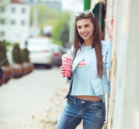 Hipster Girl Fashion Jeans