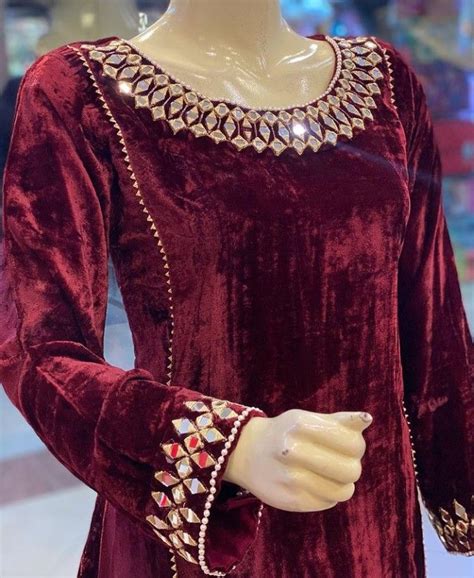 Designer Indian Pakistani Purple Velvet Salwar Kameez Suit Etsy Artofit