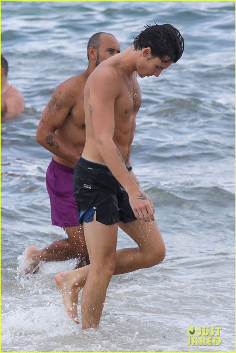 Shawn Mendes Takes A Dip During A Beach Day In Miami Photo 4755313