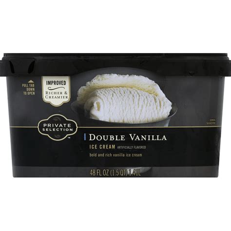 Private Selection Ice Cream Double Vanilla 48 Fl Oz Delivery Or