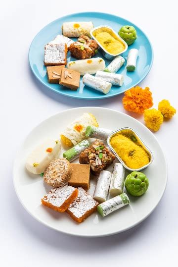 Premium Photo Indian Assorted Sweet Mithai Barfi In A Group
