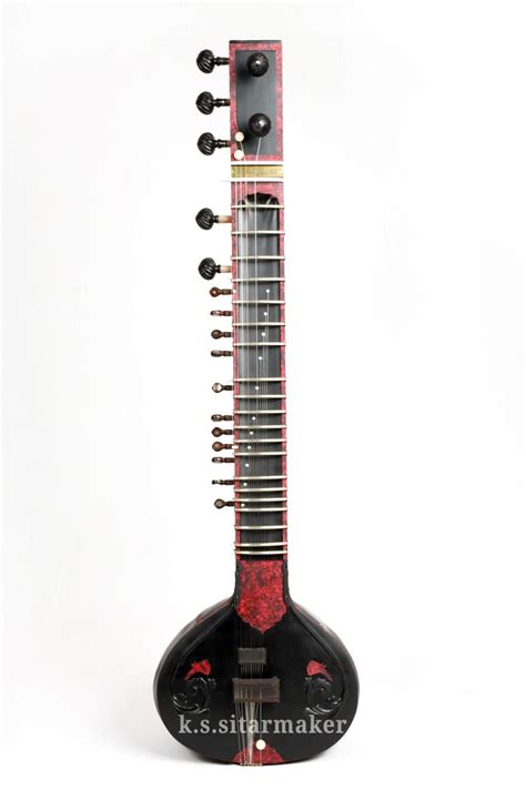 Buy Red Pearl Sitar From K S Sitarmaker Miraj Maharashtra India