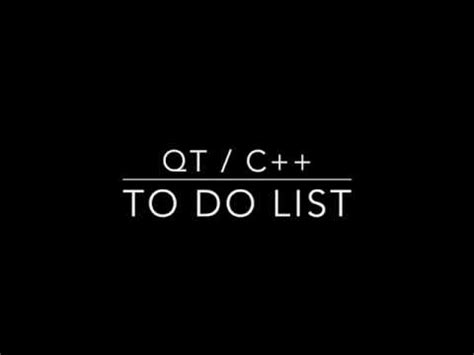 Qt C Drag Drop To Do List App YouTube
