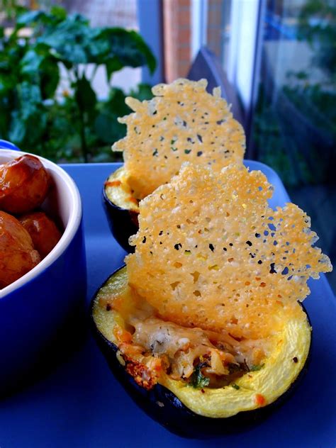 The Veghog Stuffed Gem Squashes With Baked New Potatoes