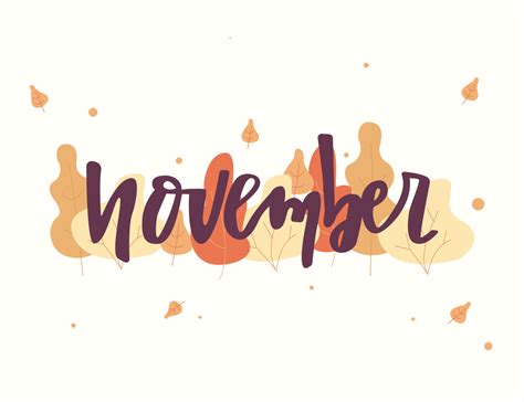November Lettering Typography By Valeri On Dribbble