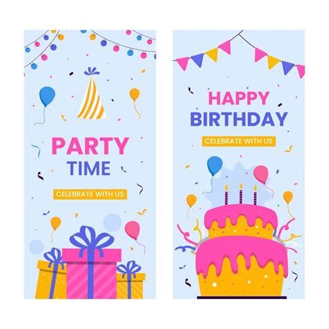 Free Vector Hand Drawn Birthday Template Design