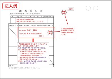 自動車譲渡証明書記入例 自動車 譲渡 証明 書 Utlc