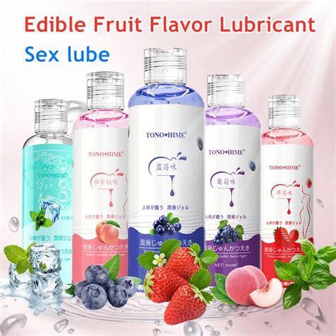705oz Edible Fruit Flavor Sex Lubricant Gel Lube Oral Sexual Massage