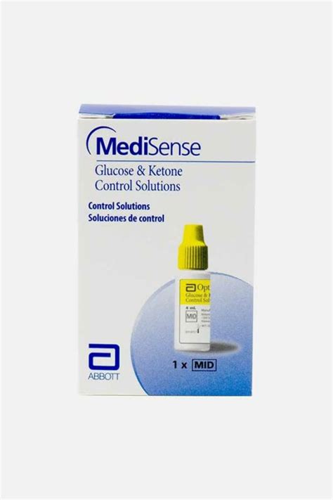 Abbott Medisens Glucose And Ketone Control Solution Normal 4ml Diabetic