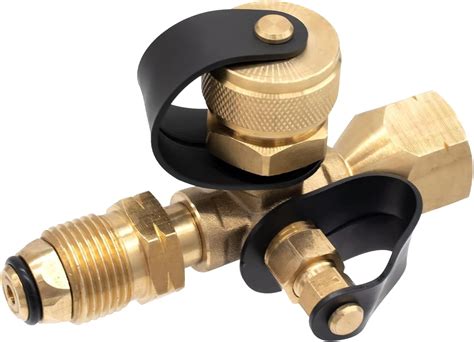 4 Port Propane Brass Tee Adapter Kit Propane Tank Tee Connector Rv External Propane