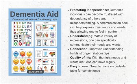 Amazon Dementia Aid Communication Book For Memory Loss And Nonverbal Adults