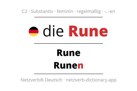 Deklination Rune Alle Fälle Des Substantivs Plural Und Artikel