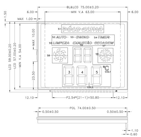 customized custom transmissive negative va type monochrome lcd display