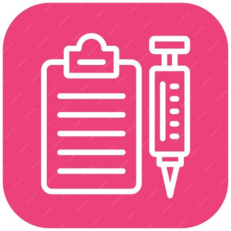 Premium Vector Immunization Record Vector Icon Illustration Of