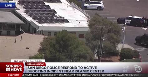San Diego Police Respond To Active Shooting Incident Near Islamic Center