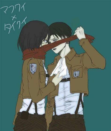 Rivamika Love Levi X Mikasa Ackermans Shingeki No Kyojin Anime Attack