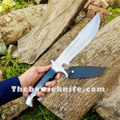 Bowie Knife For Survival Hunting Knife 440c Steel Blade Sharped Edge W