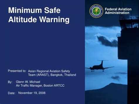 Ppt Minimum Safe Altitude Warning Powerpoint Presentation Id 6406549