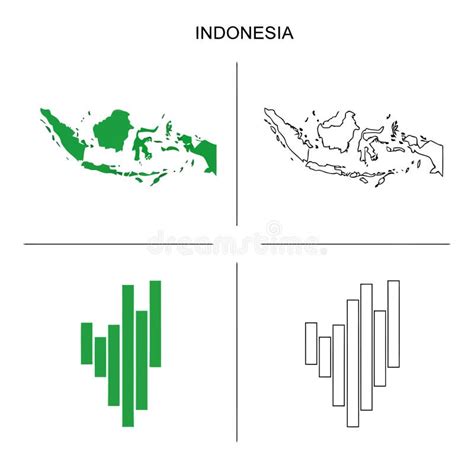Vector Art Of Indonesia Map And Chart Showcasing The Countrys