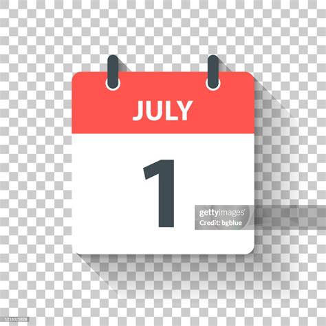 July Calendar Clipart