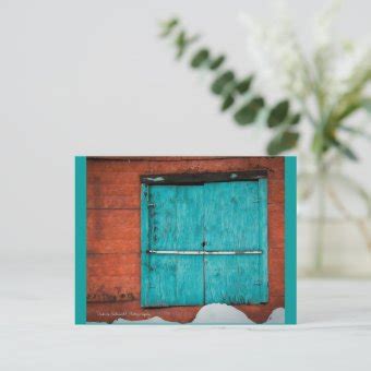 Turquoise Window In New Mexico Winter Postcard Zazzle