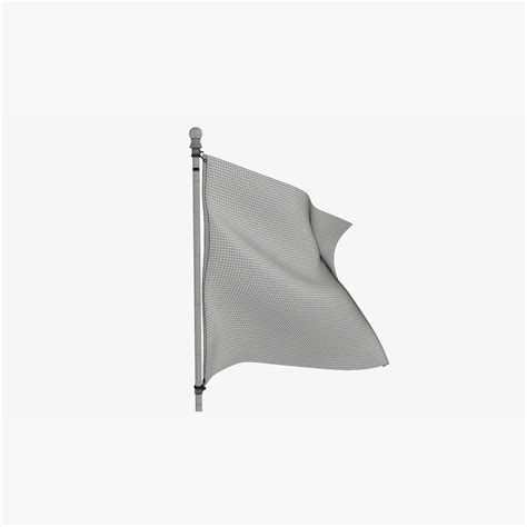 Outdoor Flagpole Kit 03 3d Model Download Street Elements On