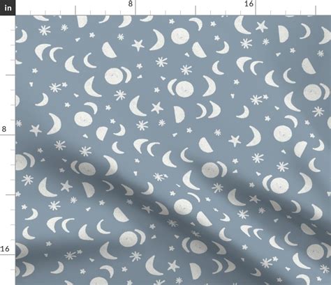 Moon And Stars Nursery Fabric Sfx4013 Fabric Spoonflower
