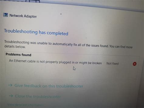 Ethernet Cable Is Not Properly Plugged In Or Might Be Broken R Homenetworking