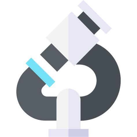Microscope Basic Straight Flat Icon