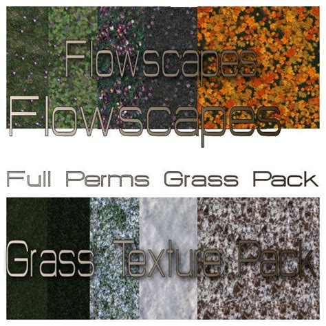 Second Life Marketplace Flowscapes Grass Texture Pack