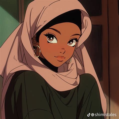 Black Hijabi Cartoon Art Styles Girls Cartoon Art Cartoon Art