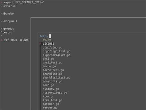 Fzf Tmux P Not Work When Fzfdefaultopts Contains N · Issue 2205