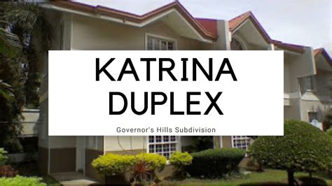 Katrina Model House For Sale In Gobernors Hills Subdivision General