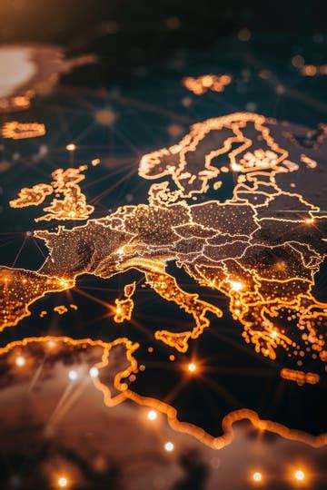 Map Of Europe Close Up Stock Image Image Of Vacation 383058335