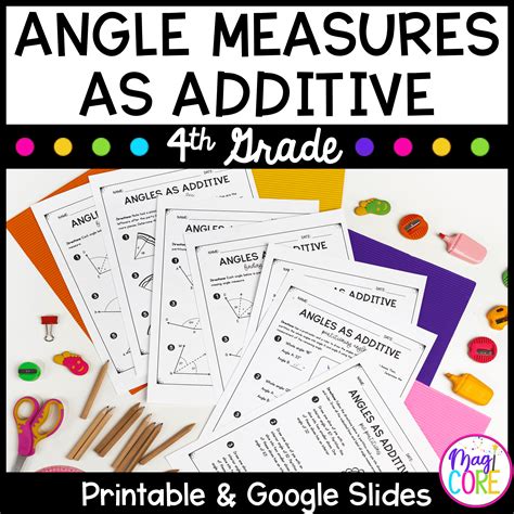 Additive Angle Measures 4th Grade Math 4 Md C 7 Magicore
