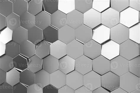 Futuristic And Technological Hexagonal Background 3d Rendering