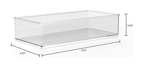 The Home Edit Wide Xl Drawer Insert Cabinet Organizer Clear 125 X 312 X 295