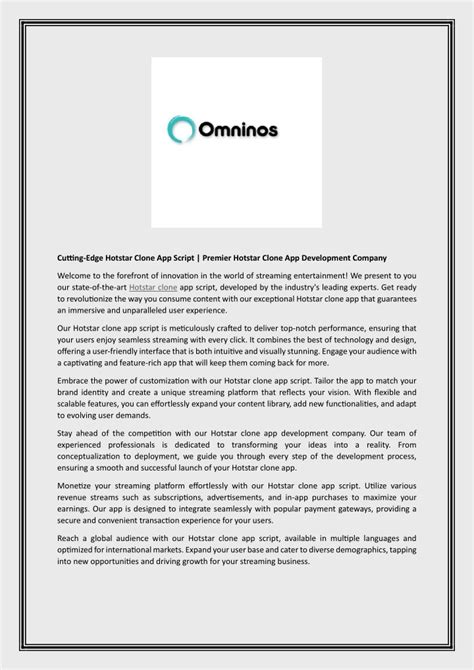 Ppt Hotstar Clone App Script Hotstar Clone App Development Company