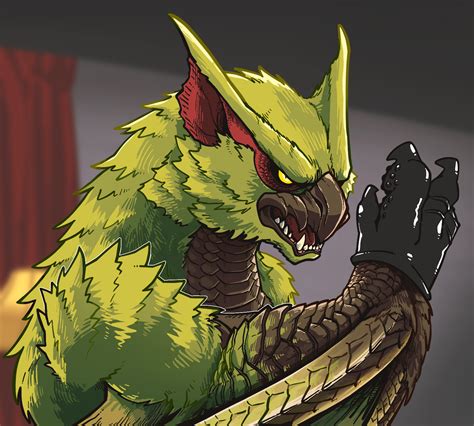 Green Nargacuga Monster Hunter And 1 More Drawn By Amerikazarigani