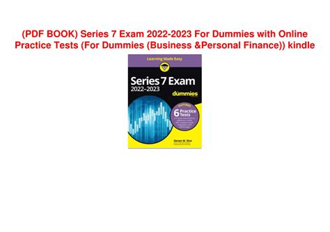 Ppt Pdf Book Series 7 Exam 2022 2023 For Dummies With Online