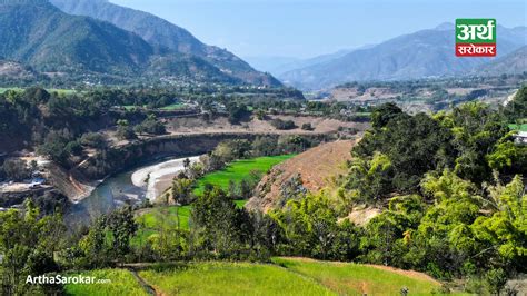 आकाशबाट यस्तो देखियो प्युठानको भिङ्ग्री गाउँ तस्विरहरू Artha Sarokar Nepals No1