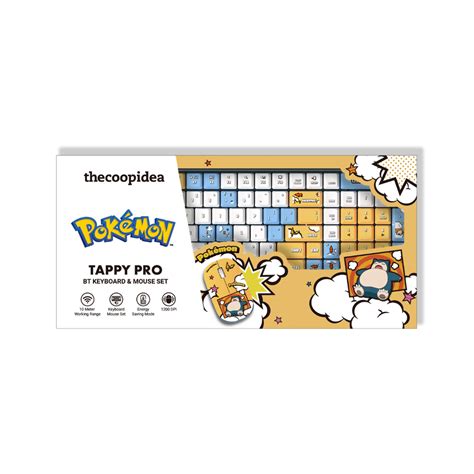 Pokémon Tappy Pro Wireless Keyboard And Mouse Set