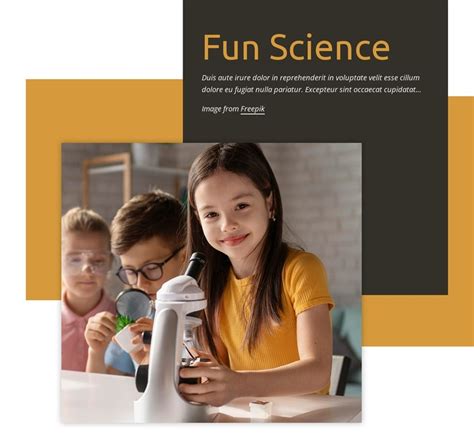 Fun Science Css Template By Nicepage
