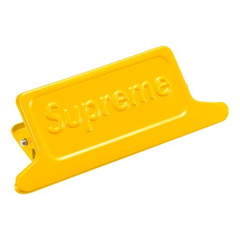 Supreme Dulton Samll Clips Yellow Sup Ss23 0001 Kicks Crew